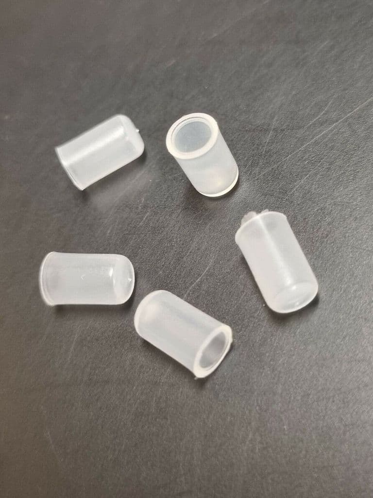 200 Roman Blind Clear End Caps for 4mm Fibreglass Rods Fiberglass ...